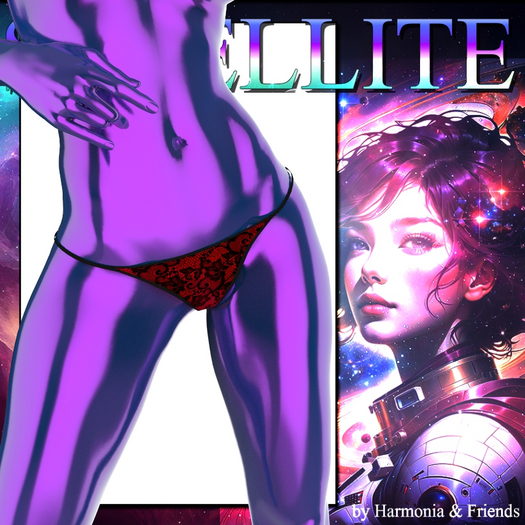 Second Life Marketplace Red Goth Panty